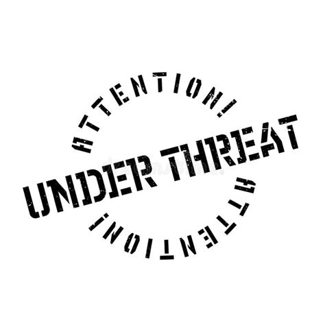 Under Threat Rubber Stamp Stock Image Image Of Portent 88232871