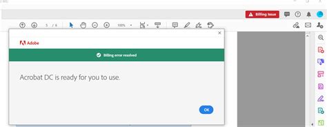 Solved Acrotbat Pro Dc Billing Issue Red Icon Wont Go A Adobe Product Community 11924533
