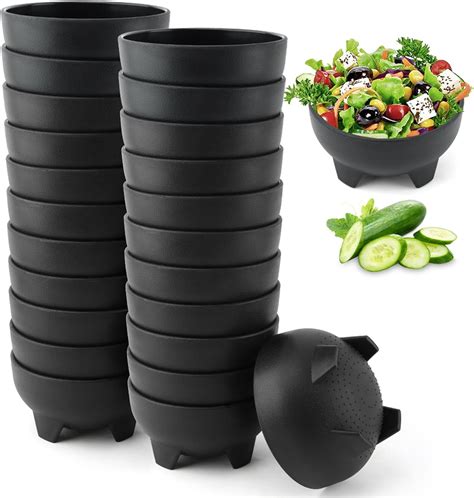 Salsa Bowls Plastic Bowls Mexican Dip Molcajete Bowl Chips