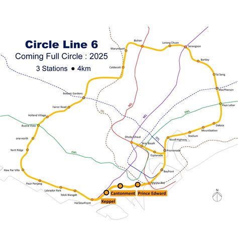Circle Line Indicative Alignment Map Land Transport Guru