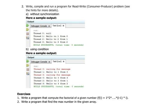 Solved 2 Write Compile And Run A Program For Read Write