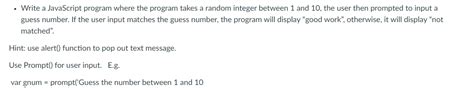 Solved Write A JavaScript Program Where The Program Takes Chegg Com