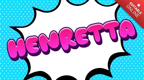 Henretta Text Style Effects Generator
