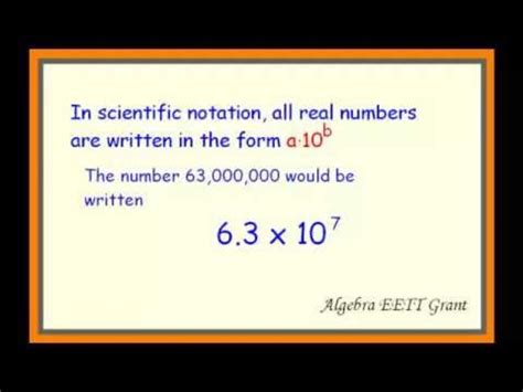 Scientific Notation Multiplication And Division Instructional Video