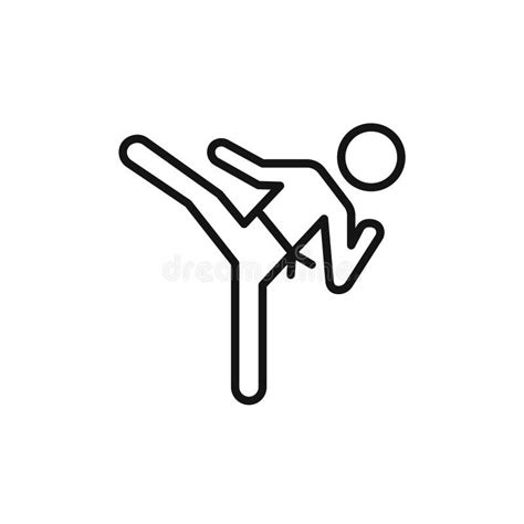 Karate Icon Vector Set Collection For Web Stock Vector Illustration