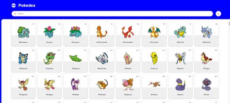 pokedex app using htmlandcss in vanillajs with source code sourcecodester