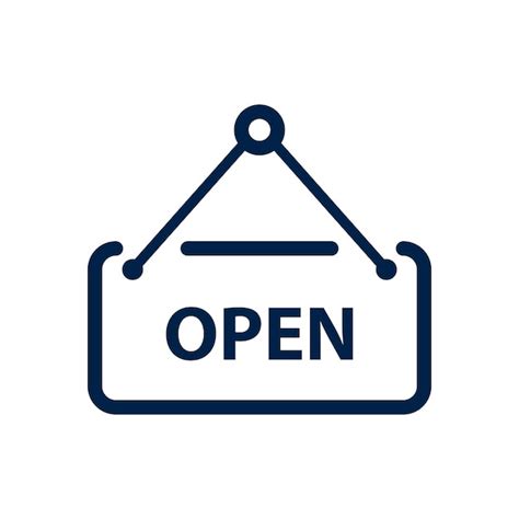 Premium Vector Open Icon Vector Design Illustration