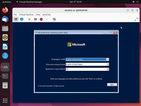 ubuntu 22 04 lts kvm create virtual machine gui server world