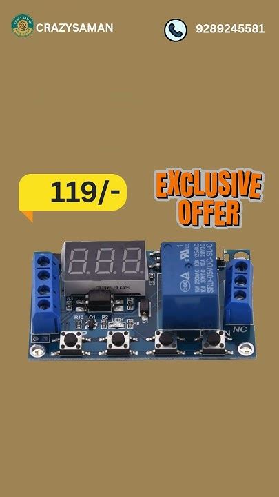 Dc Delay Timer Digital Relay Timer Module Delaytimer Relaymodule
