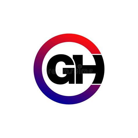Letter Gh Circle Monogram Logo Icon Design Vector Stock Vector Illustration Of Circle