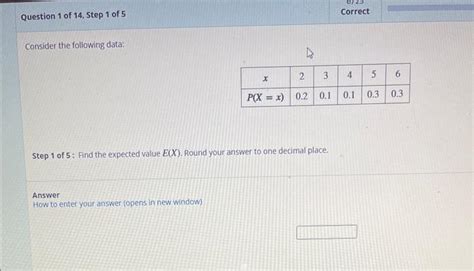 Solved Consider The Following Data Step Of Find The Chegg