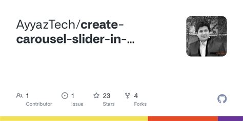 github ayyaztech create carousel slider in tailwind css and react js
