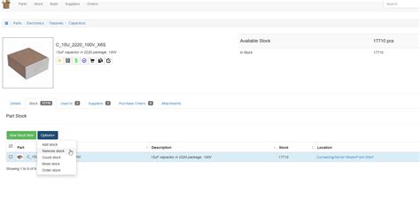 Consuming Inventory Issue Inventree InvenTree GitHub
