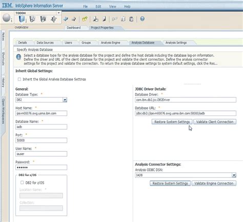 Infosphere Information Analyzer Unable To Run Column Analysis Or Data Rule But Can Validate