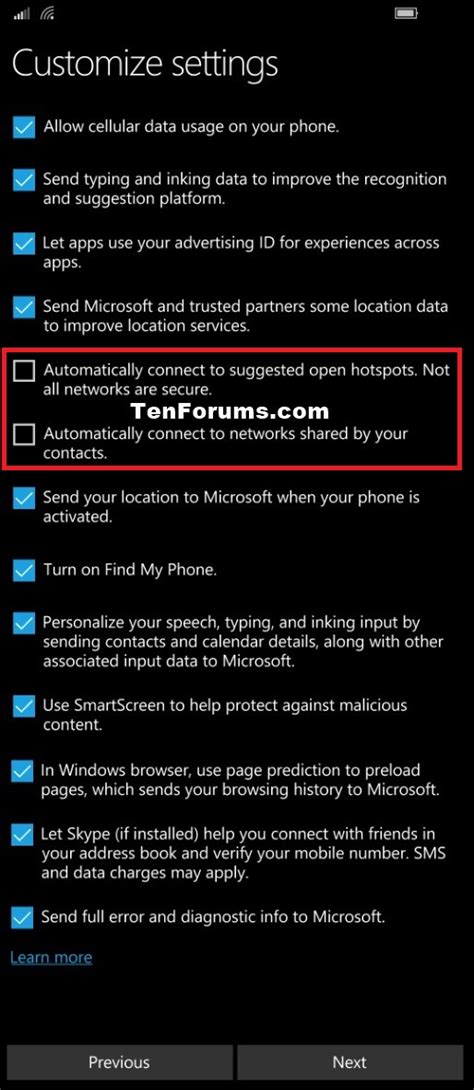 Wi Fi Sense Turn On Or Off In Windows 10 Mobile Phone Tutorials