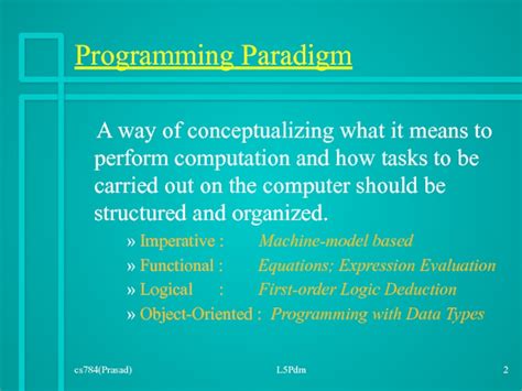Programming Paradigms презентация доклад