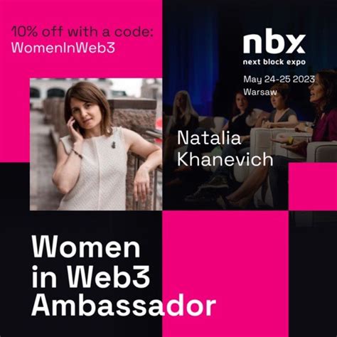 🌟 Natalia Khanevich On Linkedin Nbxwomen Web3 Womeninweb3 Web3