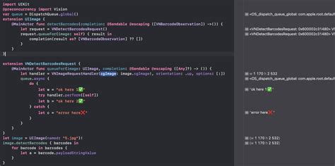 Ios Vndetectbarcodesrequest Throws An Error In Swift Playground