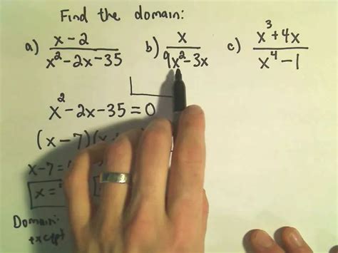 How To Find The Domains Of Rational Expressions In Algebra « Math Wonderhowto