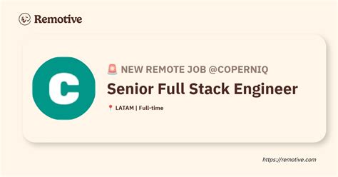 Hiring Senior Full Stack Engineer Coperniq