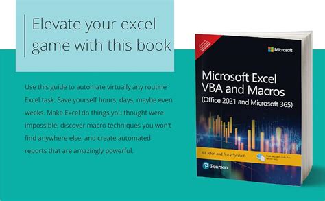 Buy Microsoft Excel Vba And Macros Office 2021 And Microsoft 3651st Edition Book Online At