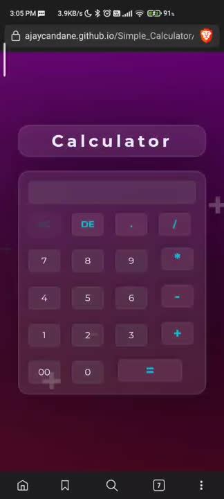 Ajay Kumar Candane On Linkedin Calculator Html Css Webdev Techupdate
