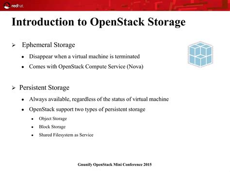 Openstack Storage Overview Pptx Cloud Computing Internet