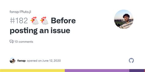 Before Posting An Issue Issue Fonsp Pluto Jl GitHub
