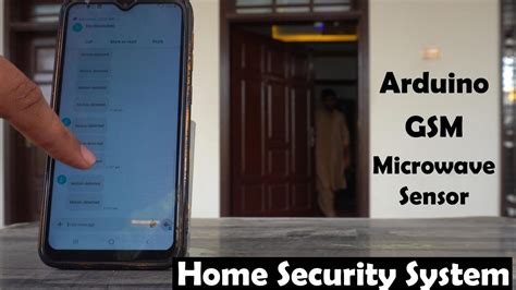 Home Security System Using Arduino GSM Microwave Sensor