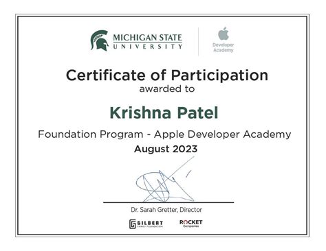 I Am Happy To Announce That I Completed The Foundations Program With The Apple Developer Academy