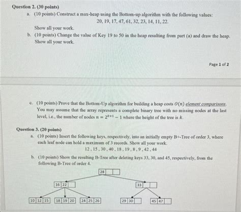 Solved Question 2 30 Points A 10 Points Construct A