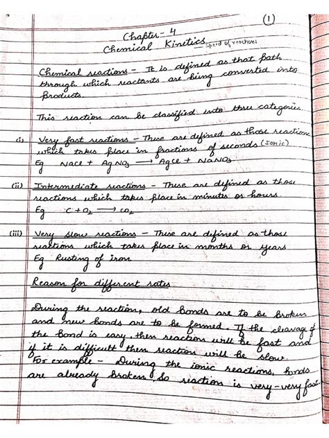 Chemical Kinetics Pdf