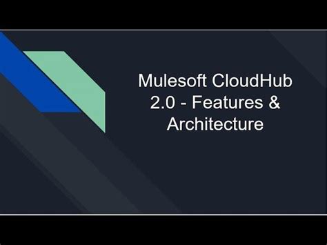 Sissy Hägele On Linkedin Mulesoft Cloudhub 2 0 Features And Architecture