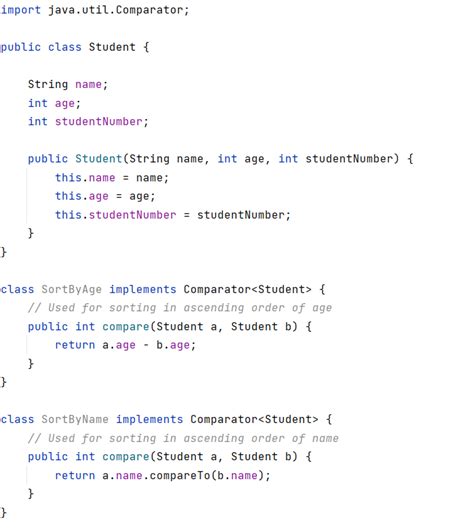 comparable and comparator interfaces matthew on software