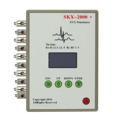 Skx 2000c Simulador De Señal Ecg Generador De Señal Ecg Con Pantalla Oled Tipo Recargable
