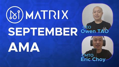 the september 2022 ama transcript of the matrix is now available on