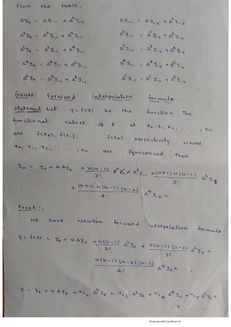 Solution Gauss Forward 1 Studypool