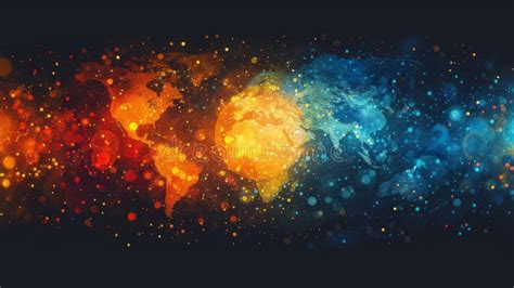 A Circle Made Up Of Smaller Circles Represents The Global Stock Market With Each Inset Circle