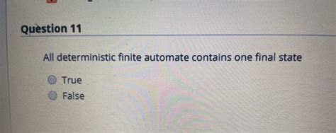Solved Question All Deterministic Finite Automate Chegg