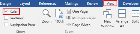 How To Enable Horizontal And Vertical Ruler In Word My Microsoft Office Tips
