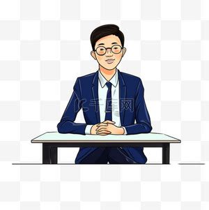 卡通手绘领导者人物素材图片免费下载 千库网