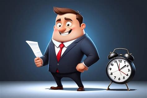 premium photo time management concept task due dates concept cartoon