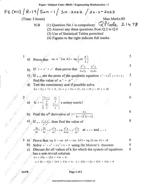 sem 1 dec 2022 pdf linear algebra mathematical concepts