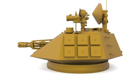 D Mm Gatling Turret TurboSquid