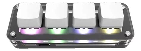 Teclado Personalizado Macro De Programação Rgb 4 Teclas Com Parcelamento Sem Juros