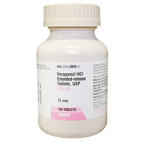 Verapamil Hcl Er 240mg Rx Products