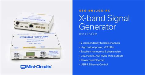 Mini Circuits Dual Band Signal Generator For Rf Engineering Mini Circuits Posted On The Topic