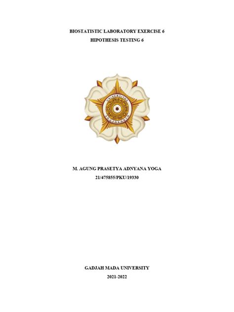 Biostatistic Laboratory Exercise 6 Pdf Comorbidity Chi Squared