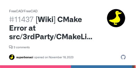 [wiki] cmake error at src 3rdparty cmakelists txt 14 configuring