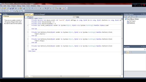 How To Make Auto Mouse Clicker Visual Basic YouTube